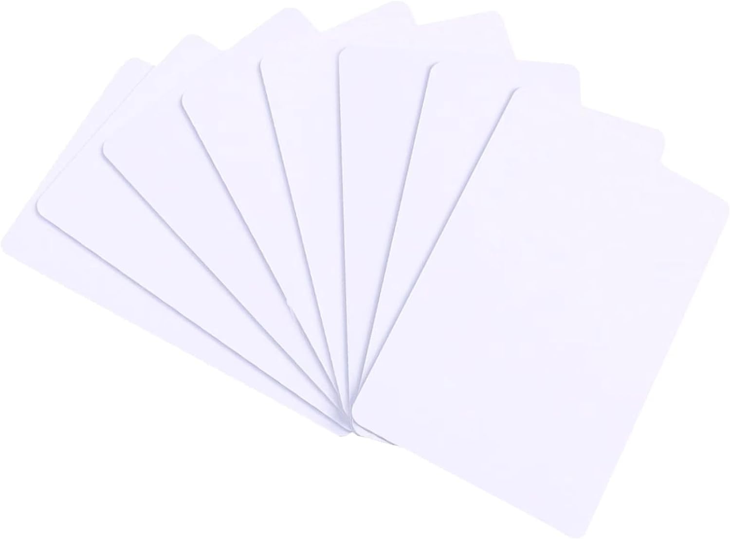 Snapklik.com : 250 Pack Premium Blank PVC Cards, CR80 30 Mil Graphic ...