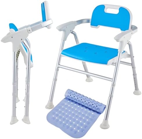 Amazon.com: BLUEWEST 23.4'' Shower Chair with Backrest Bath Chair for ...