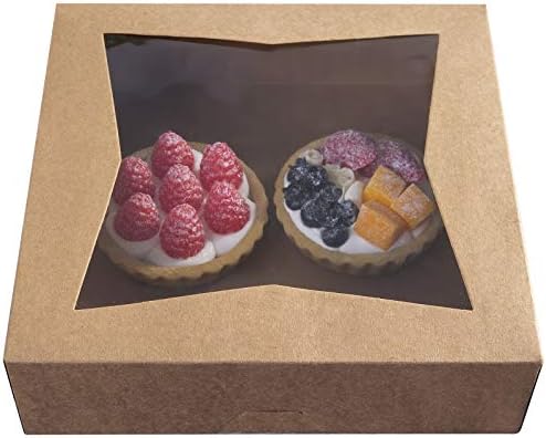 Cardboard Boxes Brown Pastry Bakery Box 12.5x5.5x2.5inch,Large Donuts ...