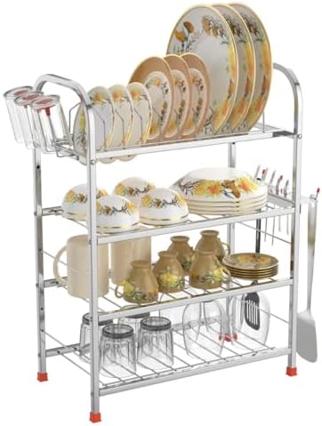 Q13® Stainless Steel Dish Rack for Kitchen Wall Mounted stend | Utensil ...