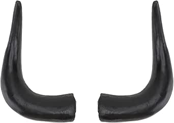 Amazon.com: SEWACC 1 Pair Plastic Ox Horn Bulls Horns Imitation Ox ...
