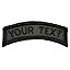 Amazon.com: Custom Text Tab Patch W/Hook Fastener Patch (Red) : Clothing, Shoes & Jewelry