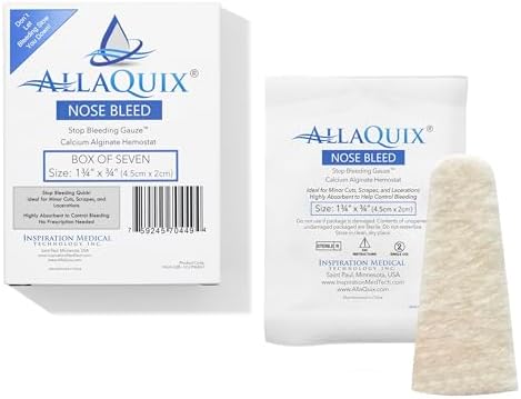 Amazon.com: AllaQuix Nose Bleed – Nose Bleed Stopper - Hemostatic Gauze ...