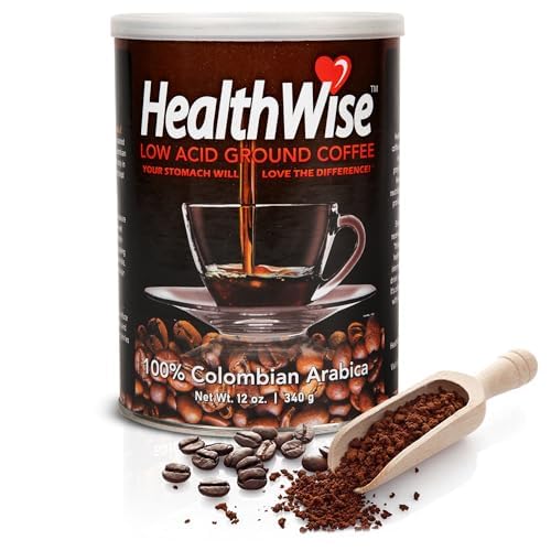 Amazon.com : Healthwise Low Acid Ground Coffee, 100% Colombian - Medium ...