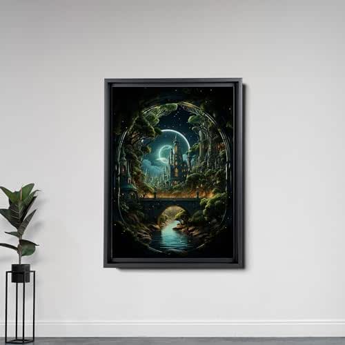 Amazon.com: Beautiful Magical Fairy Forest Canvas Print, Fantasy Forest ...