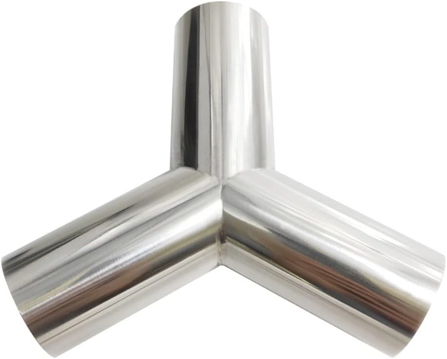 Amazon.com: Stainless Steel Y Shape Pipe 3 Way Fitting 120 Degree Dual ...