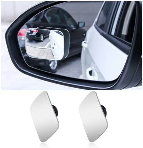 Amazon.com: LivTee Blind Spot Car Mirror, HD Glass Frameless Convex ...