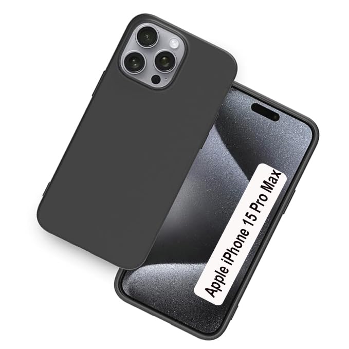 COBERTA Back Cover for Apple iPhone 15 Pro Max Back Cover Case - Black ...