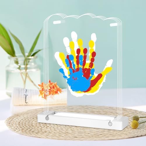 Amazon.com: Bixinyo Family Handprint Kit with Light, Baby Hand and ...
