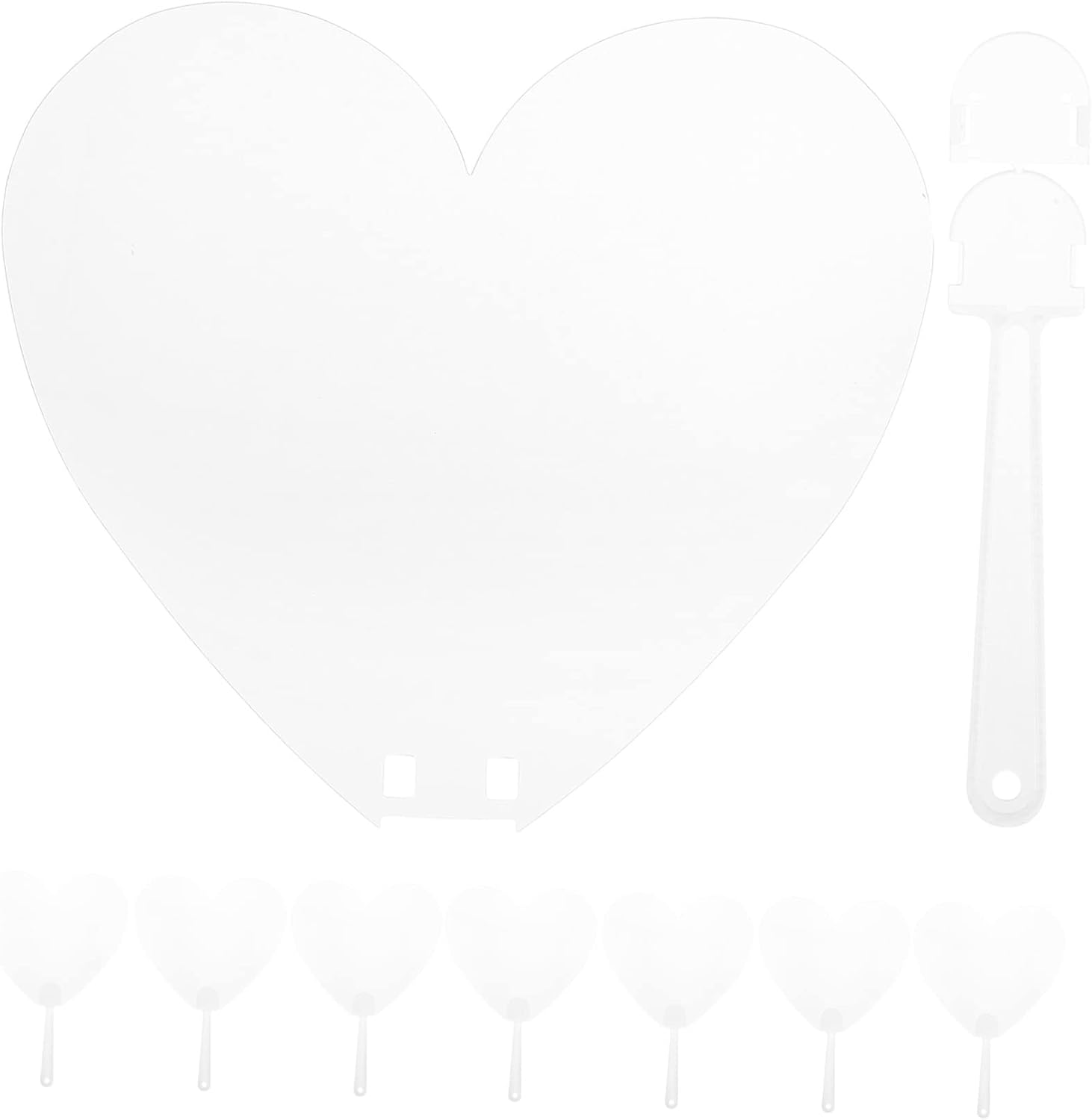 Amazon.com: Toyvian 8pcs Blank Round Fan Blank Fans Decorative Graffiti ...