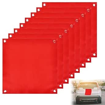 8 bandiere rosse di avvertimento, resistenti alle intemperie, bandiera ...