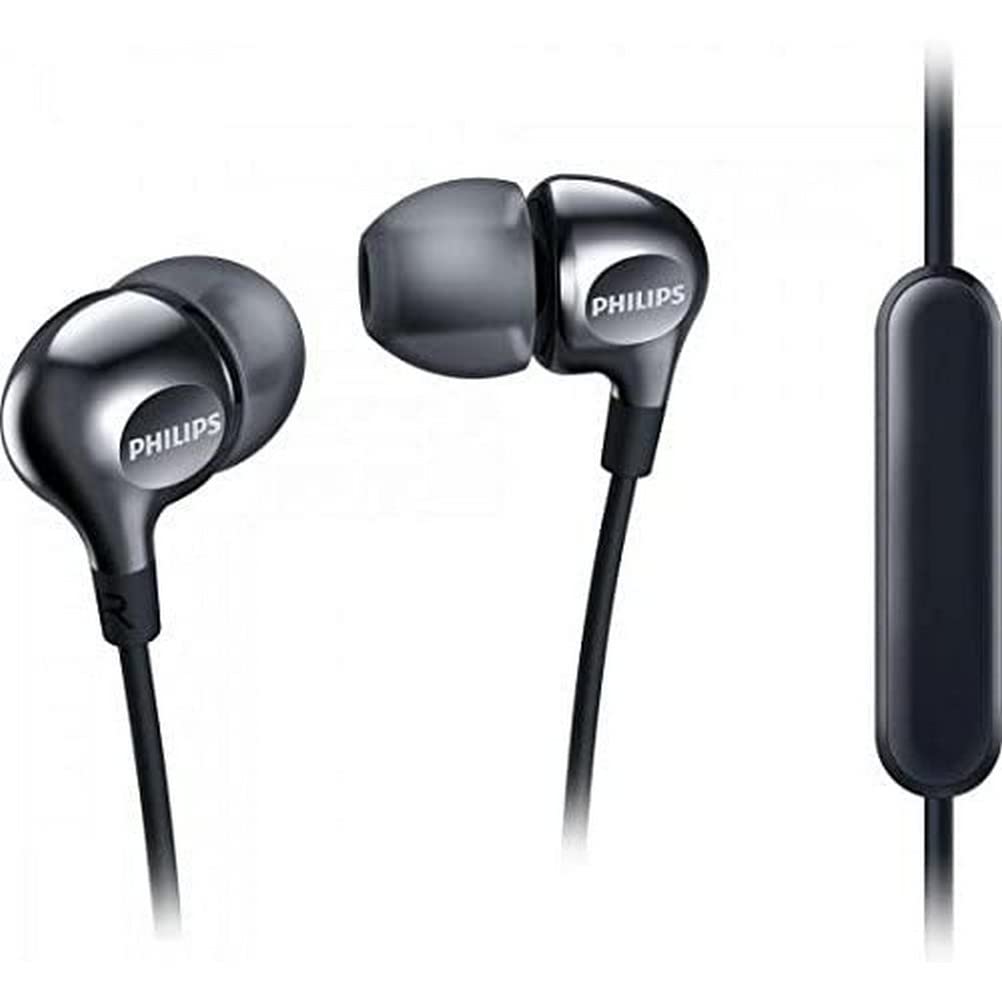 Philips in-Ear Earphones (Black) with Built-in Microphone : Amazon.in ...