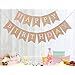 Amazon.com: Rainbow Happy Birthday Burlap Banner - Happy Birthday ...