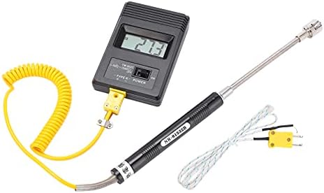 LCD Thermometer Digital Thermometer with K Type Thermocouple Sensor ...
