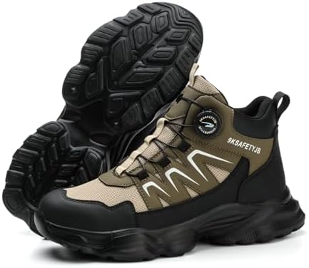 LIWEGHT Safety Shoes Men Women Steel Toe Work Boots - Puncture Proof ...