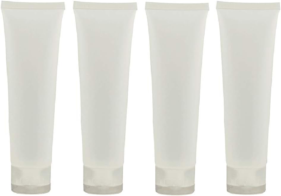 Amazon.com: 20PCS 100ml/3.4oz Plastic White Empty Refill Cosmetic ...