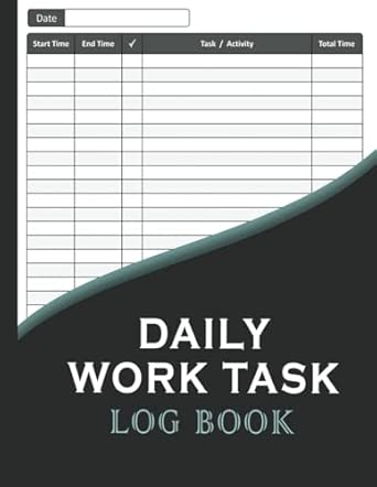 Amazon.com: Daily Work Task Log Book: 8.5x11”, 120 Pages: OUTILILT: Books