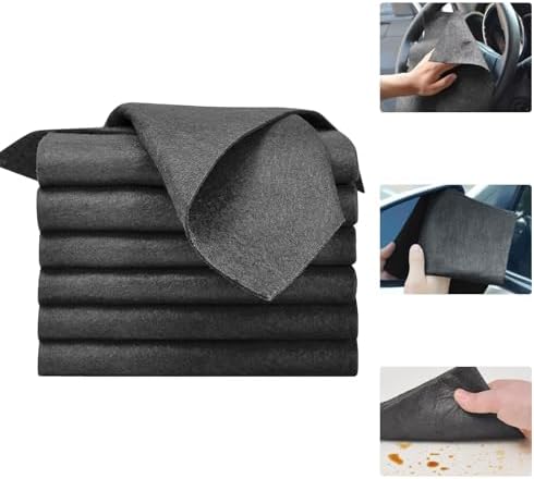 Firtink 8 Pieces Thickened Magic Cleaning Cloth, Microfiber Glass ...