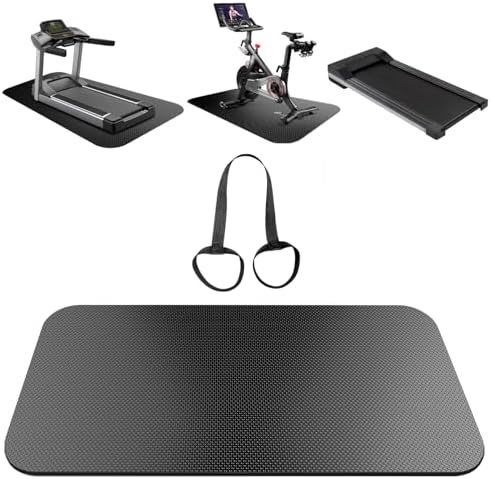 Treadmill Mat With Strap,Walking Pad Mat,Exercise Bike Mat,For Under ...