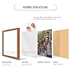 Amazon.com - wallsthatspeak 4x5 Light Walnut Rustic Pine Picture Frame ...