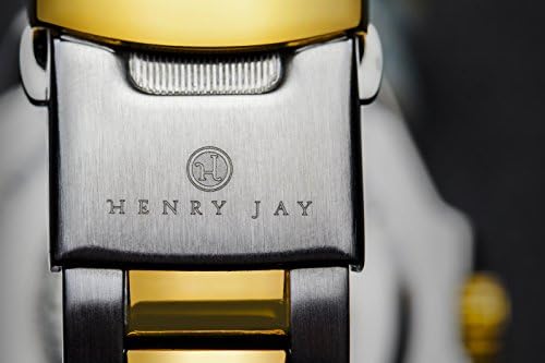 Henry Jay Mens 23K Gold Plated Two Tone Stainless Steel "Specialty ...