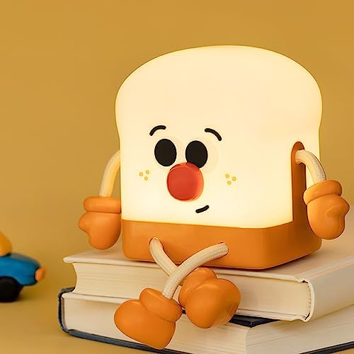 Amazon.com : Cute Toaster Night Light for Kids, Kawaii LED Toast Bread ...