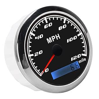 GPS Speedometer, Pointer Red Backlight GPS Speed Gauge for Auto for ...