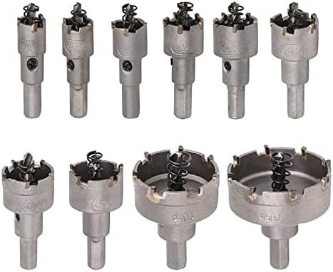 10pcs 14-50mm TCT Hole Saw Drill Bit Set Carbide Tipped Hole Saw Cutter ...
