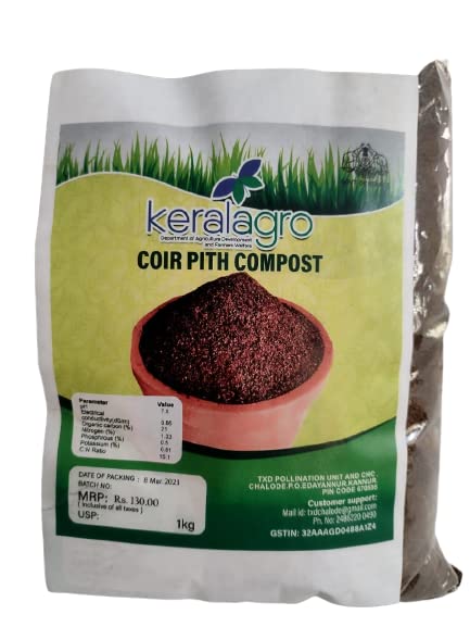keralagro Coir Pith Compost 1 kg Manure and Potting Mixture Granules ...