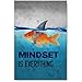 Amazon.com: Cute Fish Illustration Inspirational Poster Mindset is ...