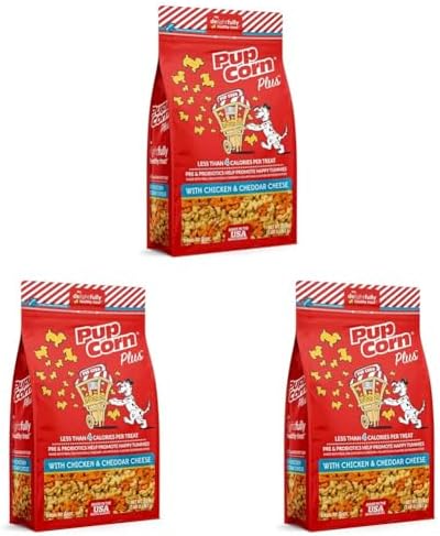 Amazon.com : Pup Corn Plus - Puffed Dog Treats with Prebiotics and ...
