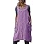 Amazon.com: YESDOOD Cotton Linen Apron Cross Back Apron for Women with ...