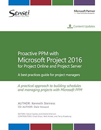 Proactive PPM with Microsoft Project 2016 for Project Online and ...