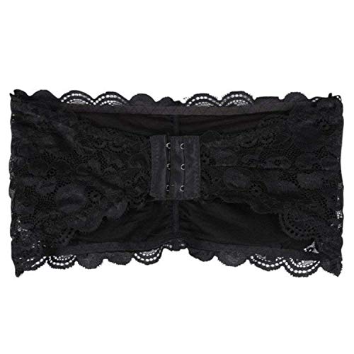 Buy TEUSY Women's Lace Tube Strapless Padded Bra (Free Size, 28B to 34B ...