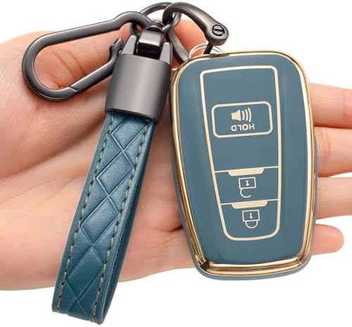 Amazon.com: Costusn for Toyota Key Fob Cover with Keychain Soft TPU ...
