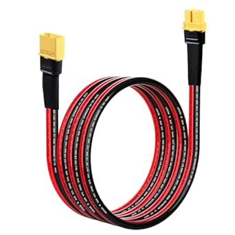 Amazon.com: YiEC ZAN 10AWG 6FT XT60 Extension Cable XT60H Male to ...