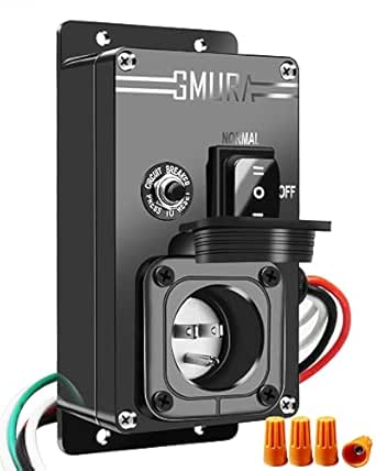 Amazon.com: Waterproof Generator Transfer Switch NEMA 5-15P, 15 Amp ...