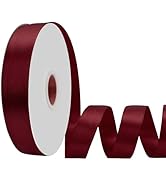 Amazon.com: LoomJoyz Double Faced White Satin Ribbon 1-1/2 Inch × 100 ...