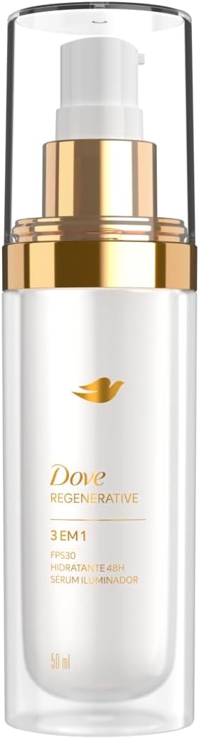 Dove Regenerative Tratamento Facial 3 em 1 Sérum Iluminador, Hidratante ...