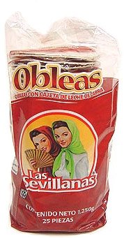 Amazon.com : Large Obleas with Cajeta (25 Delicious Wafers with Goat's ...