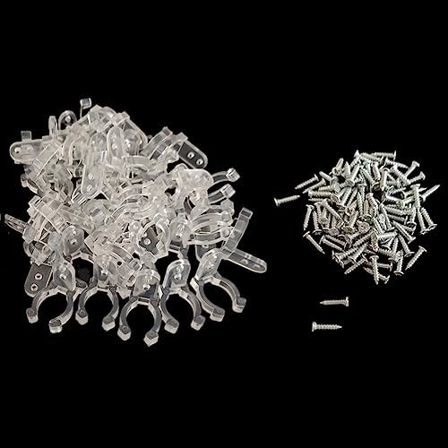 Amazon.com: Transparent LED Rope Light Clips Holder PVC Strip Clips ...