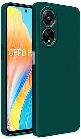 LIRAMARK Silicone Soft Back Cover Case for Oppo F23 5G (Silicone Green ...