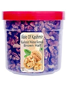 Vale Of Kashmir Walnut Kernels 500g Brown Half In Food Grade Jar, Fresh Tasty Indian Walnuts ...