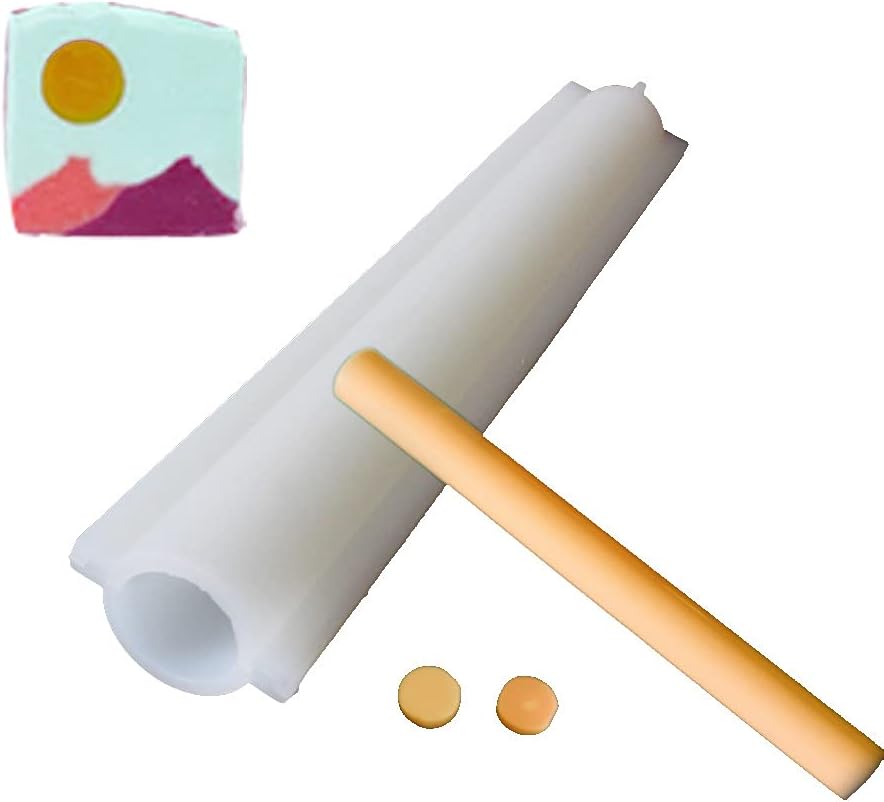 Amazon.com: Sanbege Tube Soap Mold with Clips, 1000ml Silicone Column ...