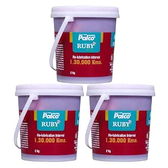 PALCO RUBY Gel Red Grease 2 KG (Pack of 3) NLGI-3 Extreme Pressure ...