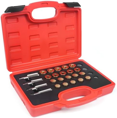 Amazon.com: JMMRRR Oil Pan Drain Plug Repair Kit, 64pcs Oil Pan Thread ...