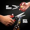 Cutacut Kitchen Scissors Stainless Steel Sharp Blades with TPR Grip ...