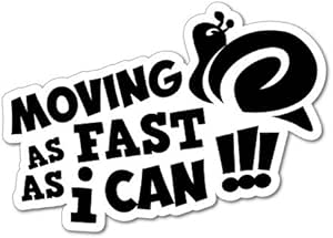Amazon.com: Moving AS Fast AS I CAN JDM Sticker Decal : Automotive