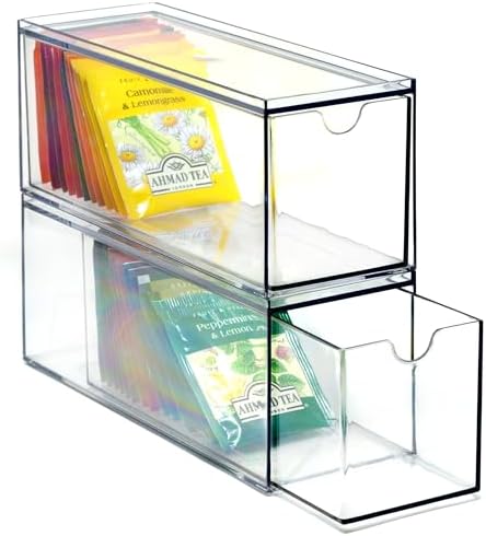 Amazon.com: Youngever 3 Drawers Plastic Kitchen Pantry Stackable ...