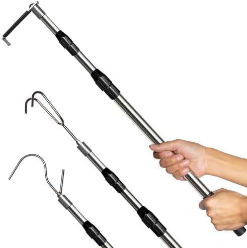 Amazon.com: Zoegluxu Cargo Retriever Hook, 6 FT Grabber Reach Tool for ...